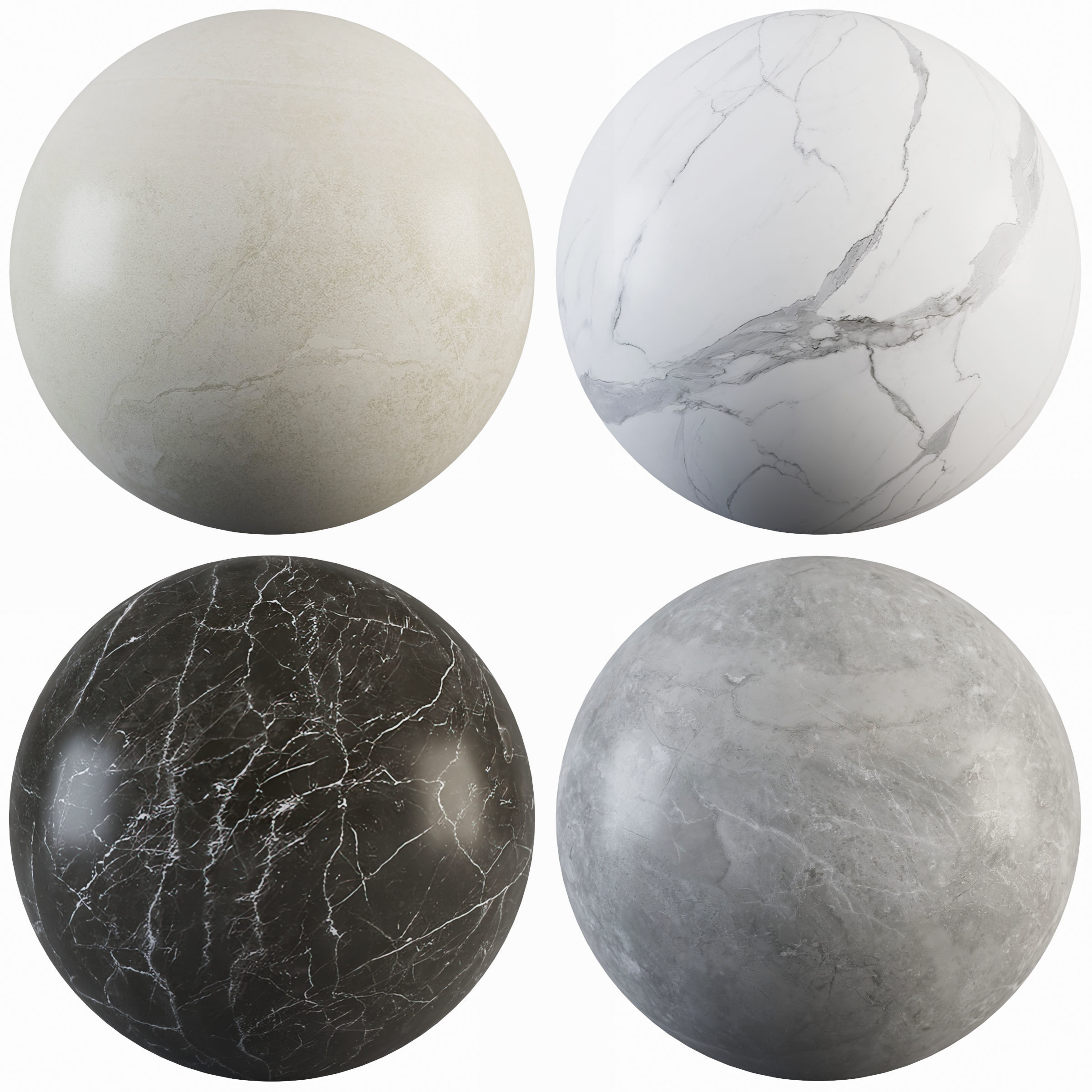 Marble 43 - Statuario-Fox Dark-Beige-Gray Texture | CGTrader