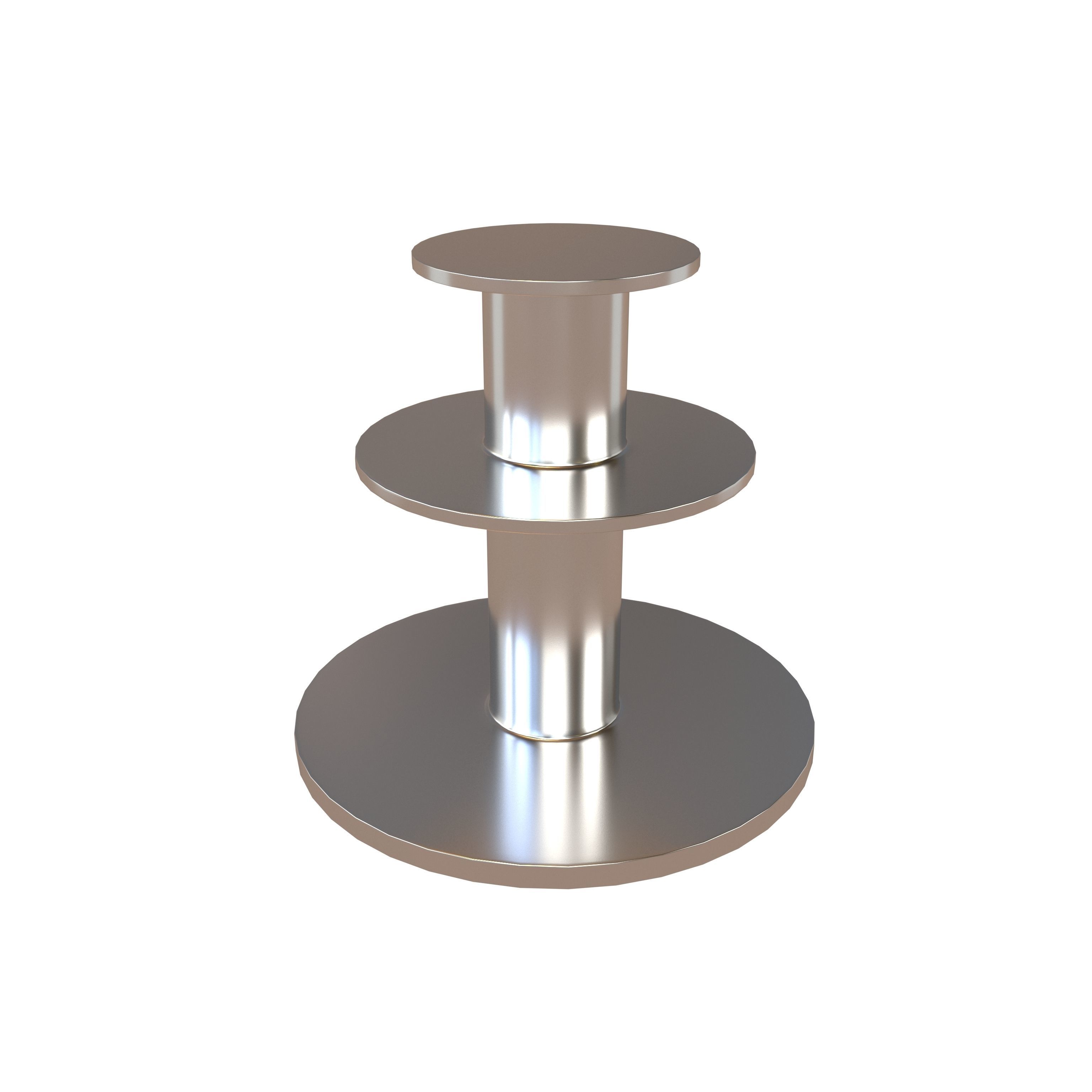 3D model Three Tier Cake Stand v3 001 VR / AR / low-poly | CGTrader
