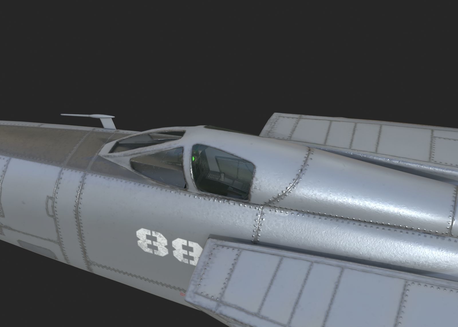 3D model Soviet Air Force Mig-25 Foxbat Fighter Mig25 VR / AR / low ...