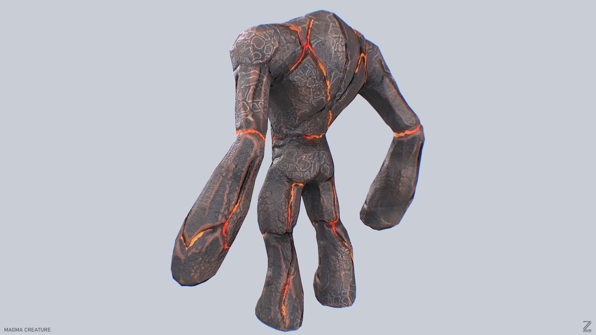 3D model Magma creature VR / AR / low-poly | CGTrader