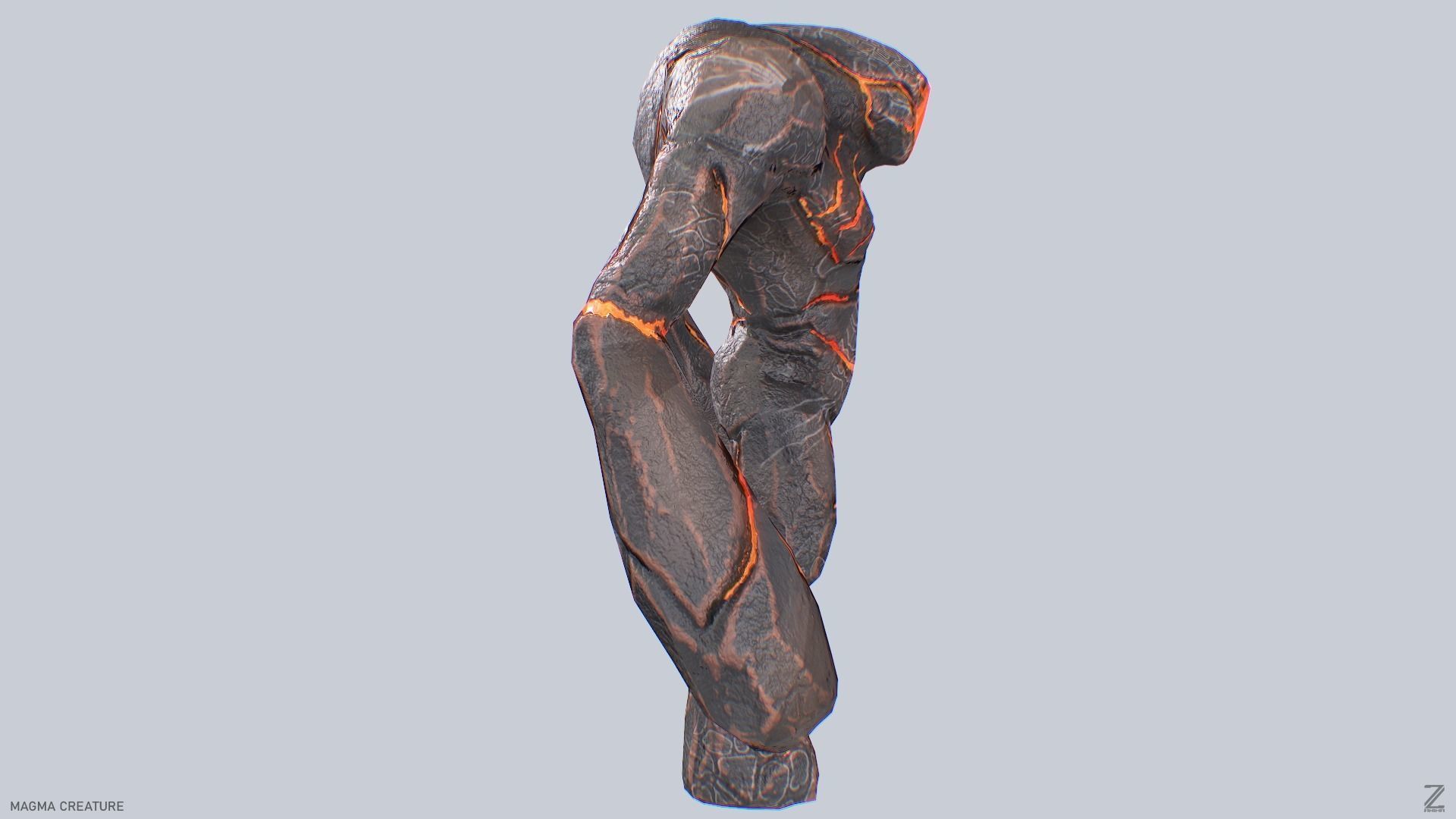 3D model Magma creature VR / AR / low-poly | CGTrader