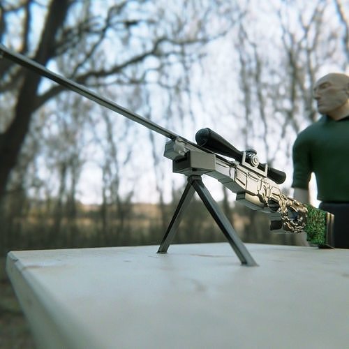 AWM Sniper Rifle free VR / AR / low-poly 3D model | CGTrader