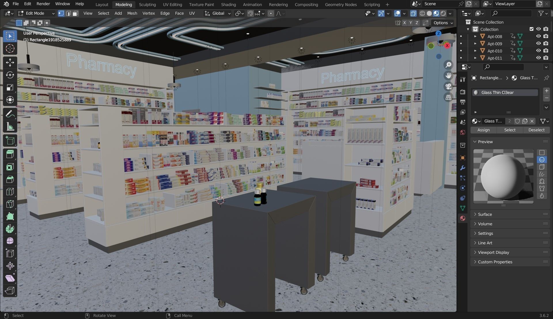 3D model Pharmacy Low-poly 3D model VR / AR / low-poly | CGTrader
