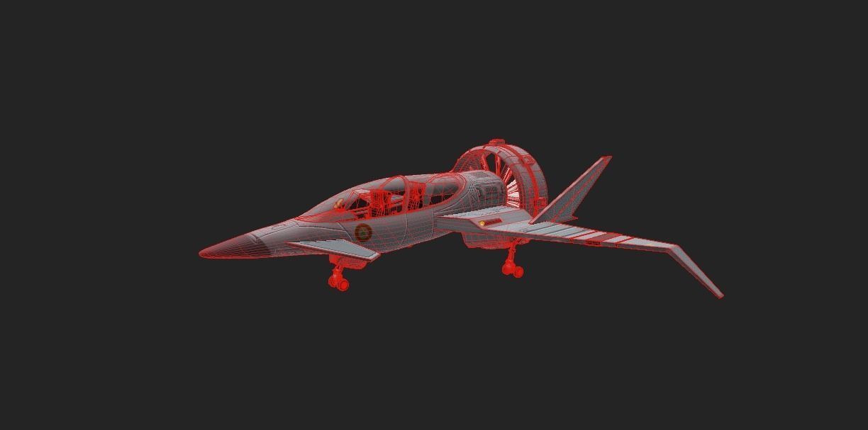 3D model FAN JET PLANE VR / AR / low-poly | CGTrader
