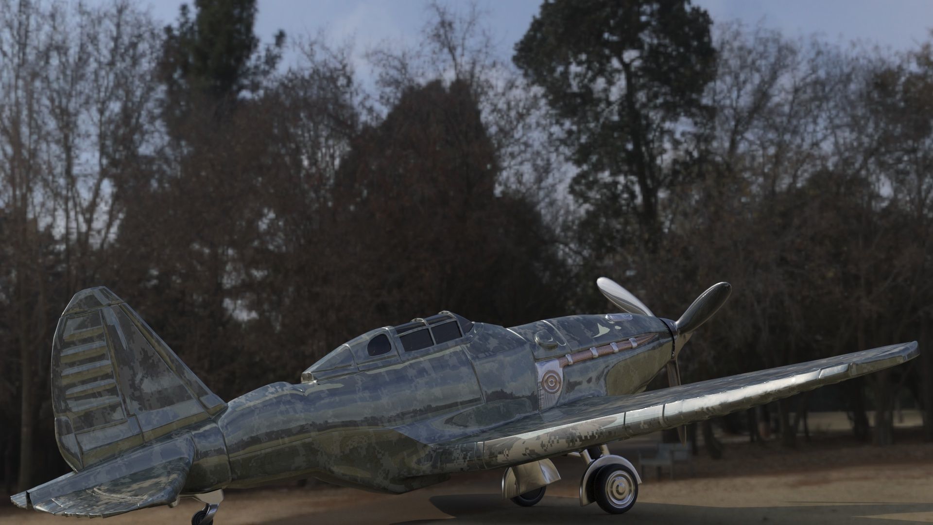Sukhoi SU-1 plane 3D model animated rigged | CGTrader
