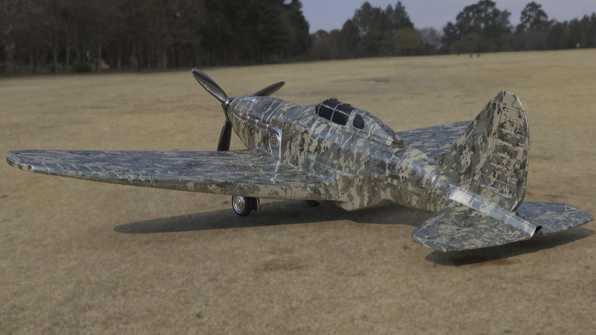 Sukhoi SU-1 plane 3D model animated rigged | CGTrader