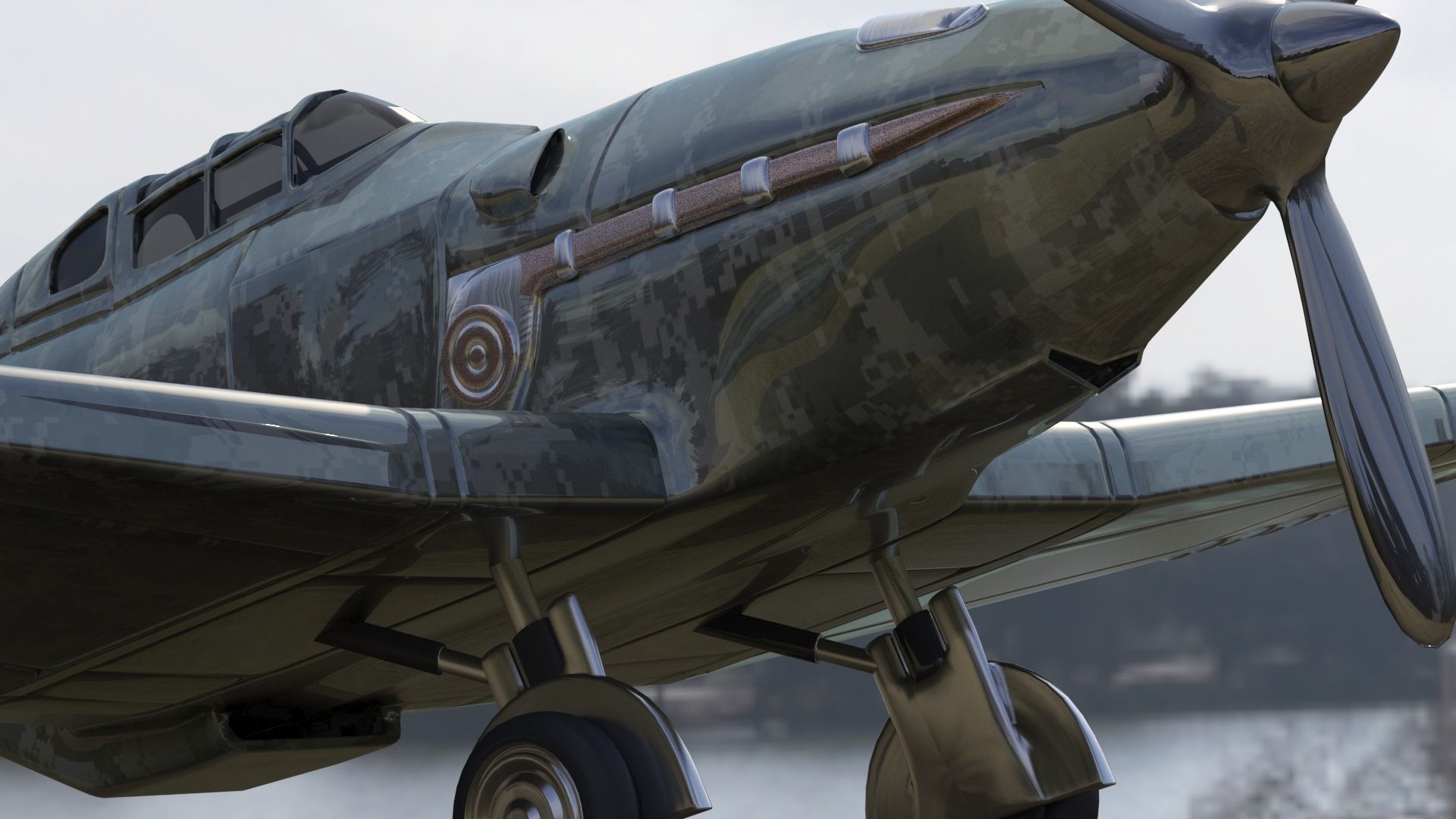 Sukhoi SU-1 plane 3D model animated rigged | CGTrader