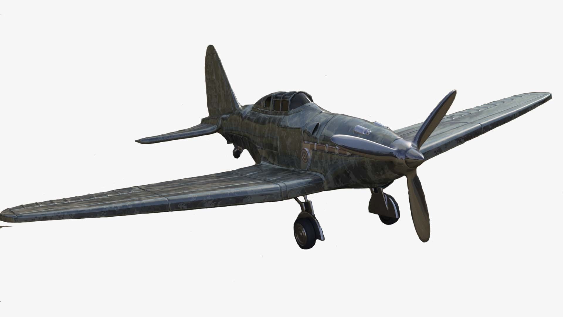 Sukhoi SU-1 plane 3D model animated rigged | CGTrader