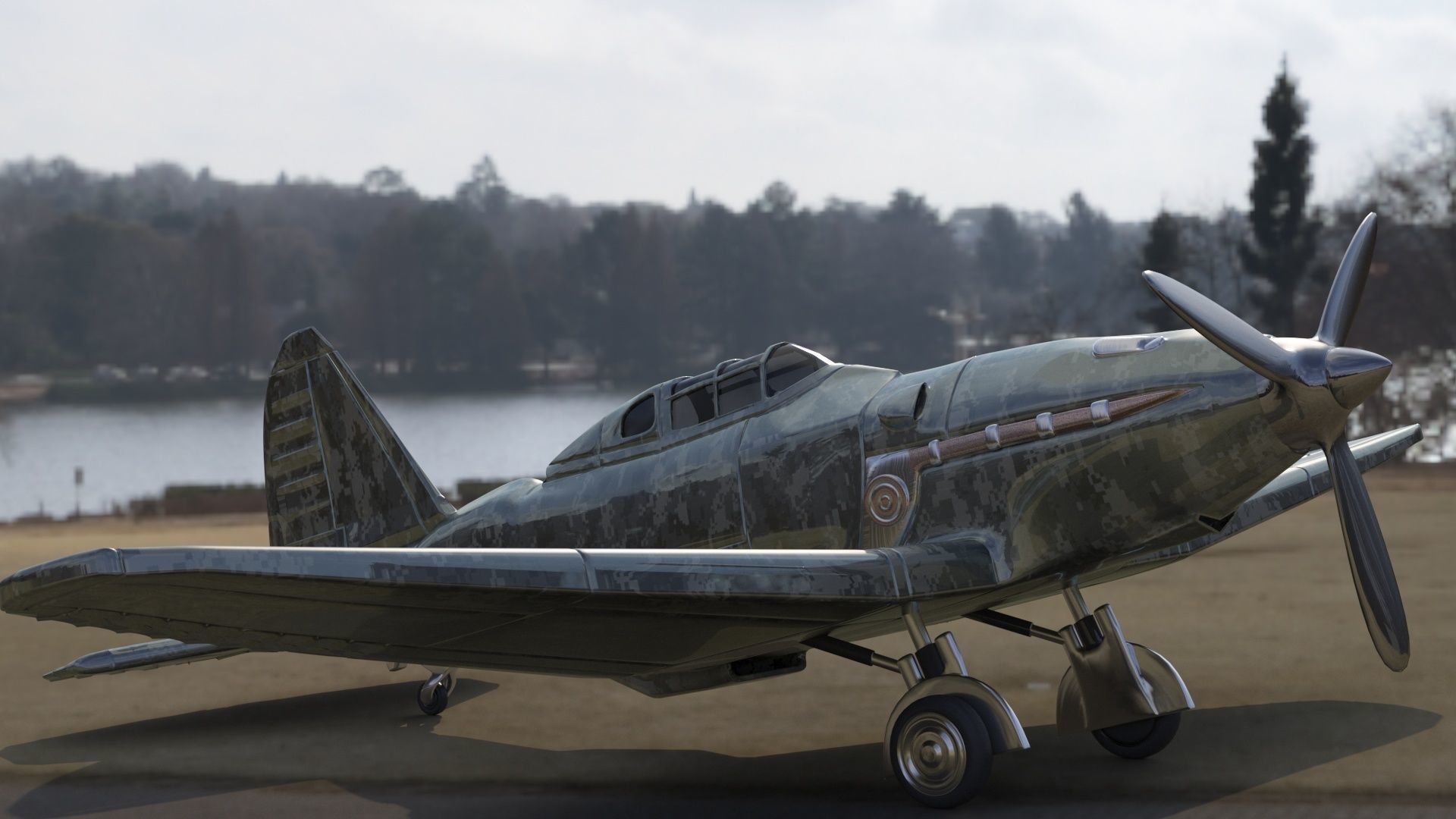 Sukhoi SU-1 plane 3D model animated rigged | CGTrader