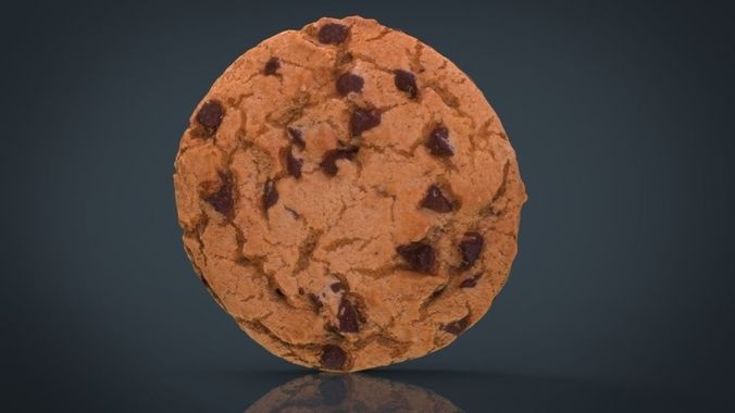 3D model Chocolate Cookie VR / AR / low-poly | CGTrader