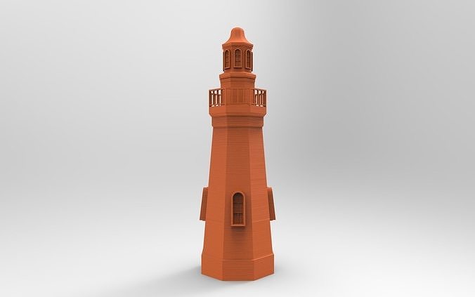MARINE LIGHTHOUSE 3D model 3D printable | CGTrader