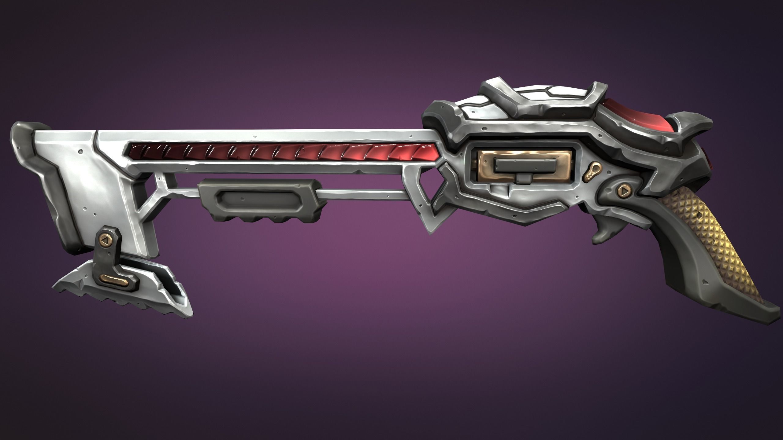 Sci-fi musket 3d print 3D model 3D printable | CGTrader