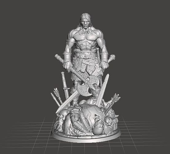 CONAN MINIATURE MODEL FIGURE FOR FANTASY GAMES RPG DND 3D model 3D ...
