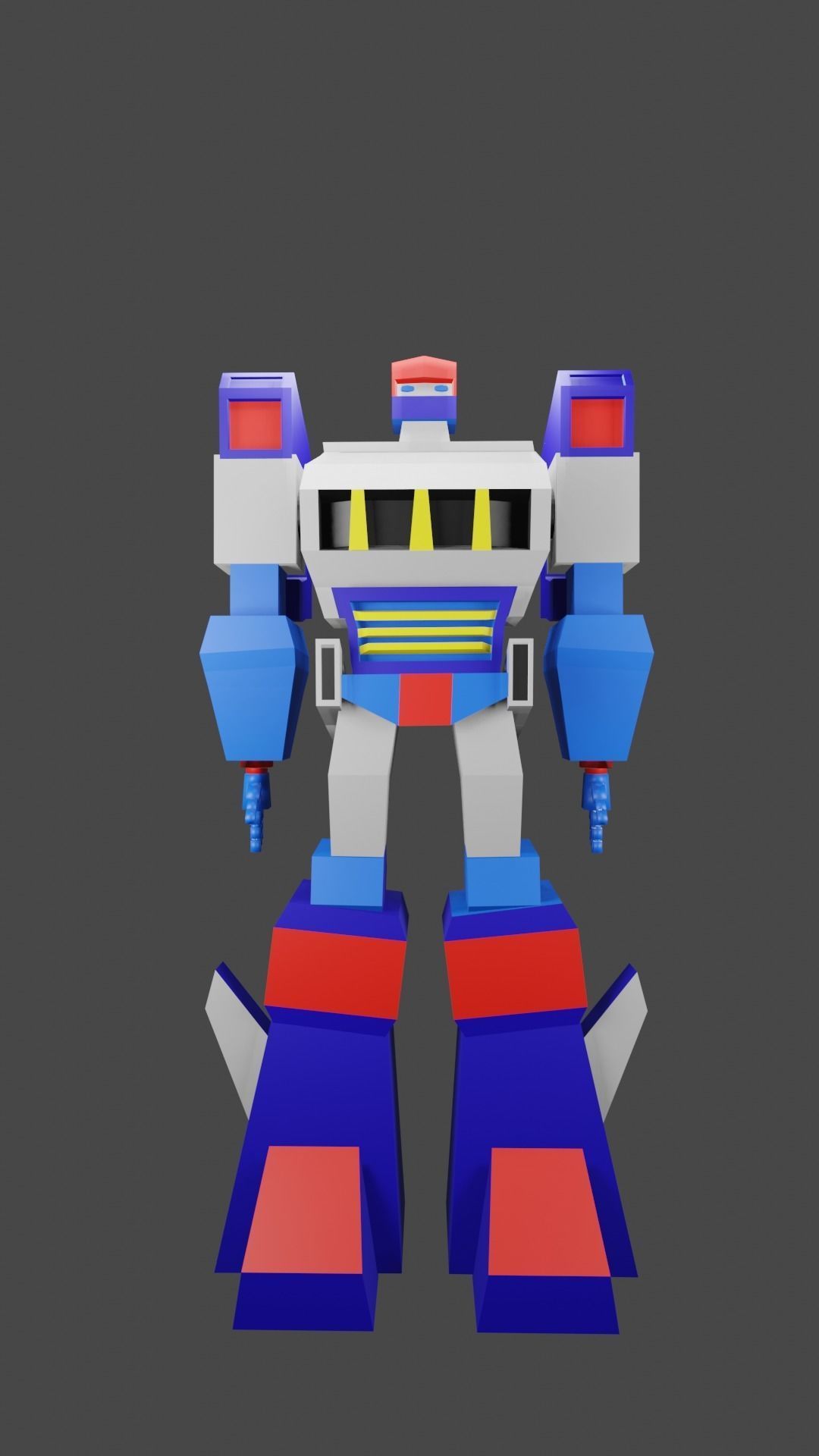 Free transformer painted free VR / AR / low-poly 3D model | CGTrader
