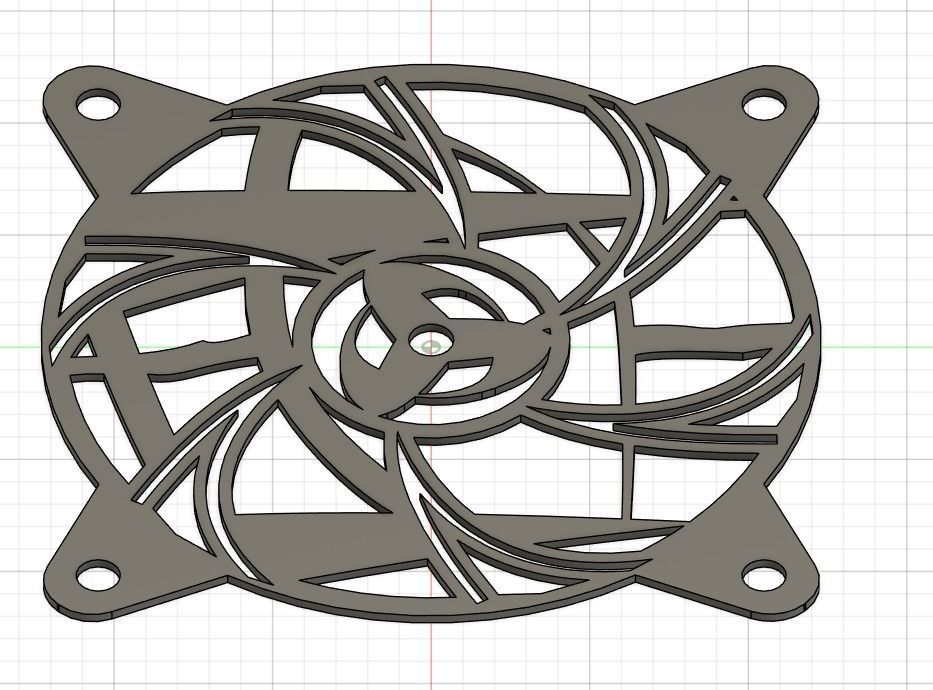 Kakashi Mangekyou Sharingan PC fan cover 3D model 3D printable | CGTrader