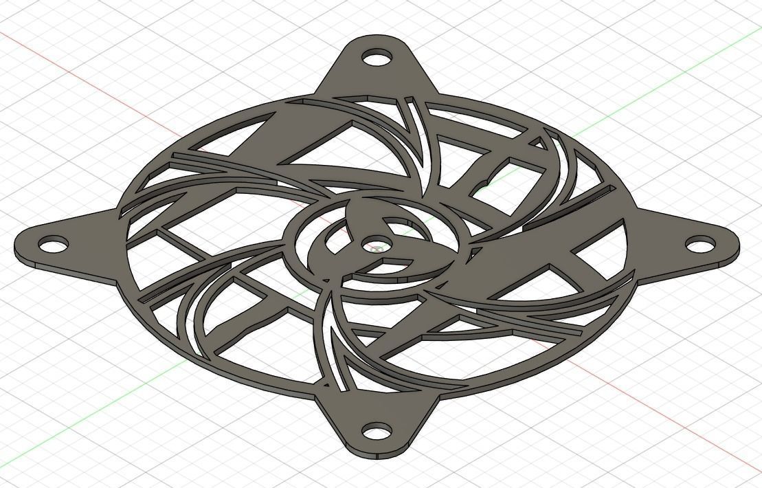 Kakashi Mangekyou Sharingan PC fan cover 3D model 3D printable | CGTrader