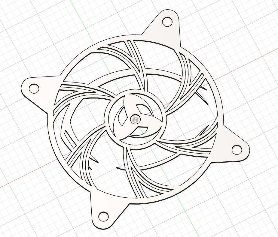 Obito Uchiha Mangekyou Sharingan PC fan cover 3D model 3D printable ...