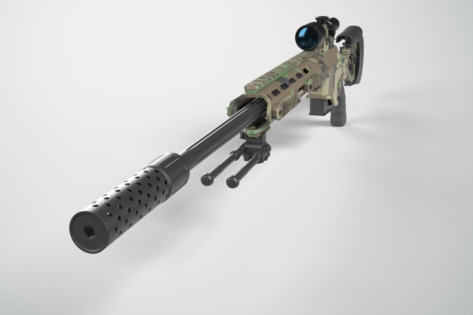 Remington MSR 3D model | CGTrader