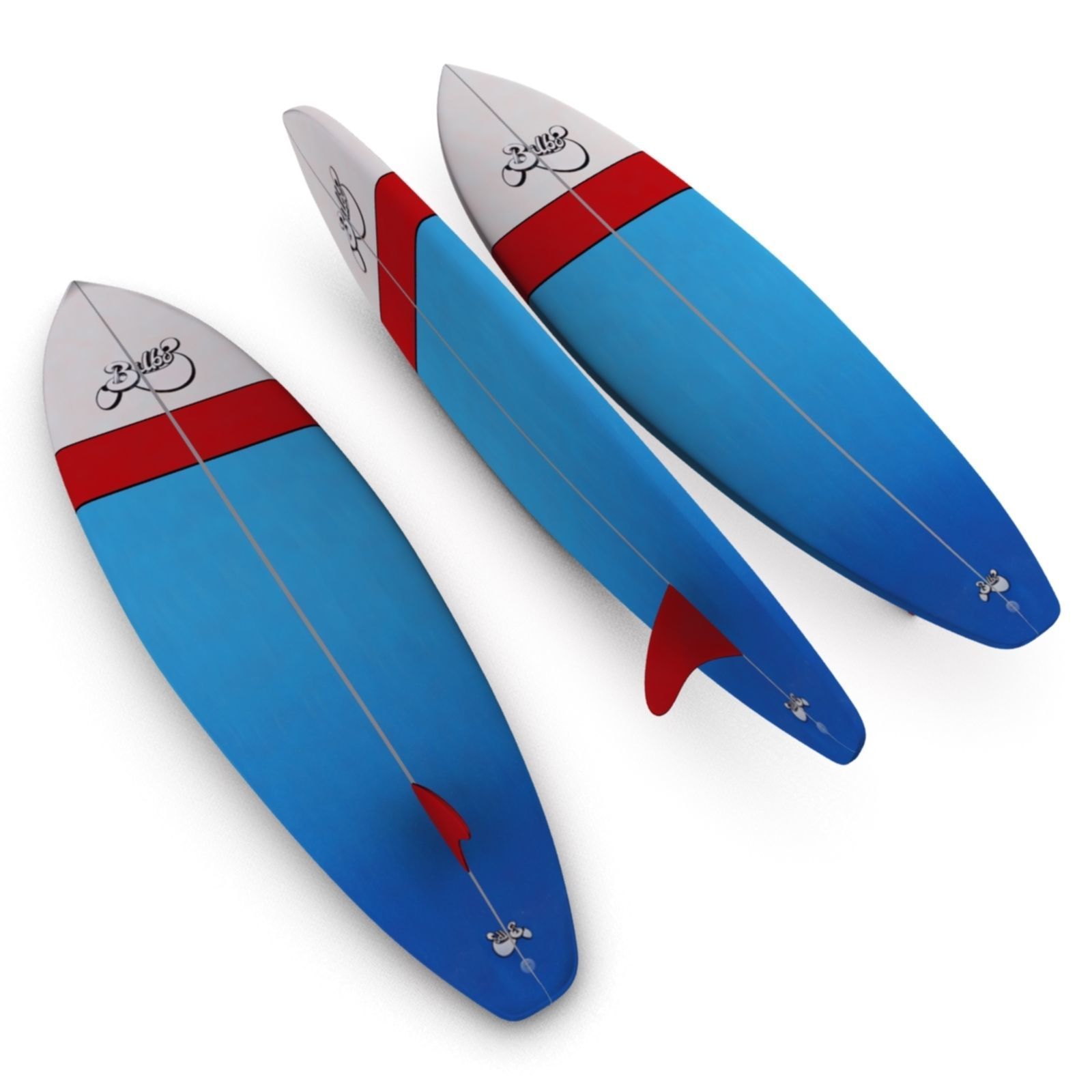 Surfboard 3d Model 05 3D model | CGTrader