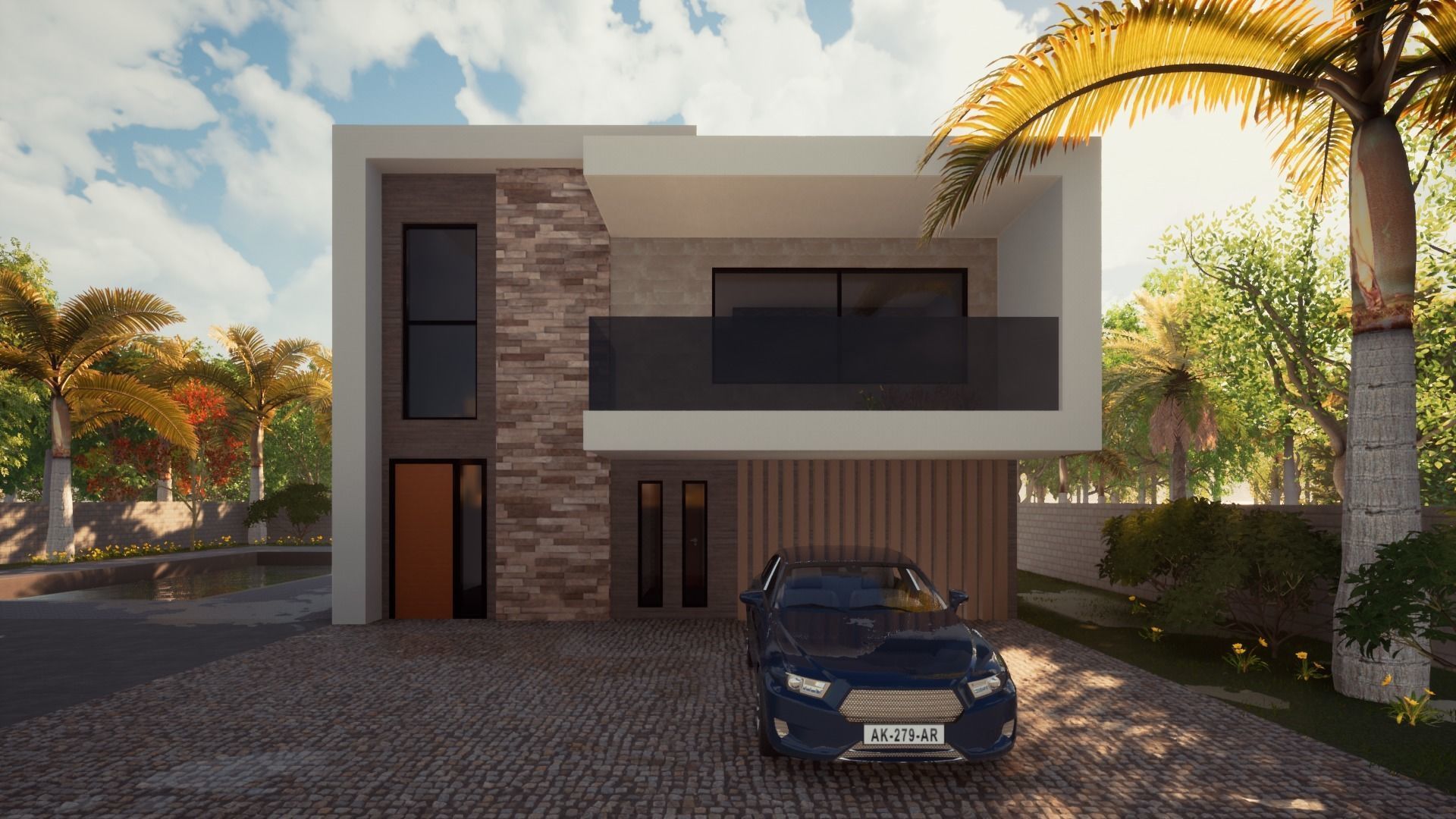 Modern House Design Revit And Twinmotion 3d Model Cgtrader