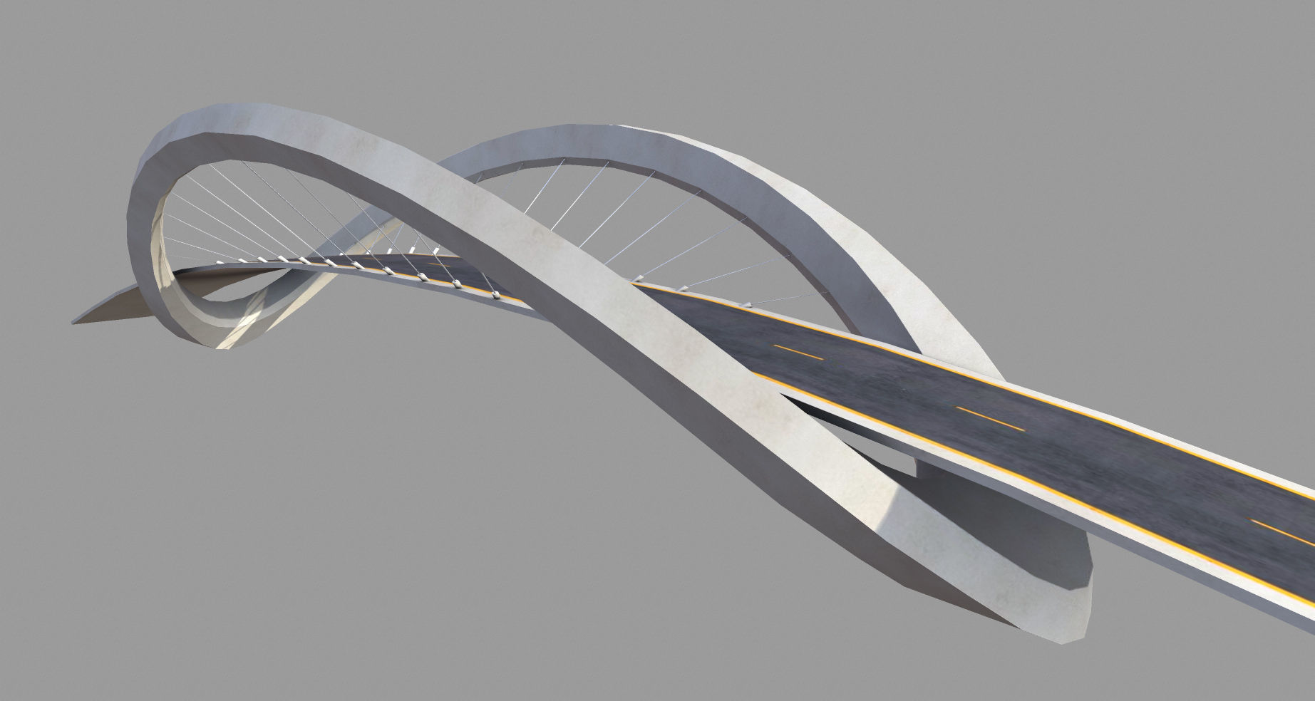 3D model Low Poly Bridge for AR-VR-Metaverse-Mix Reality VR / AR / low ...