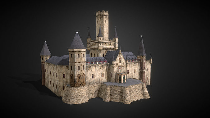 3D model 3d Marienburg Castle for AR-VR-Metaverse-Mix Reality VR / AR ...