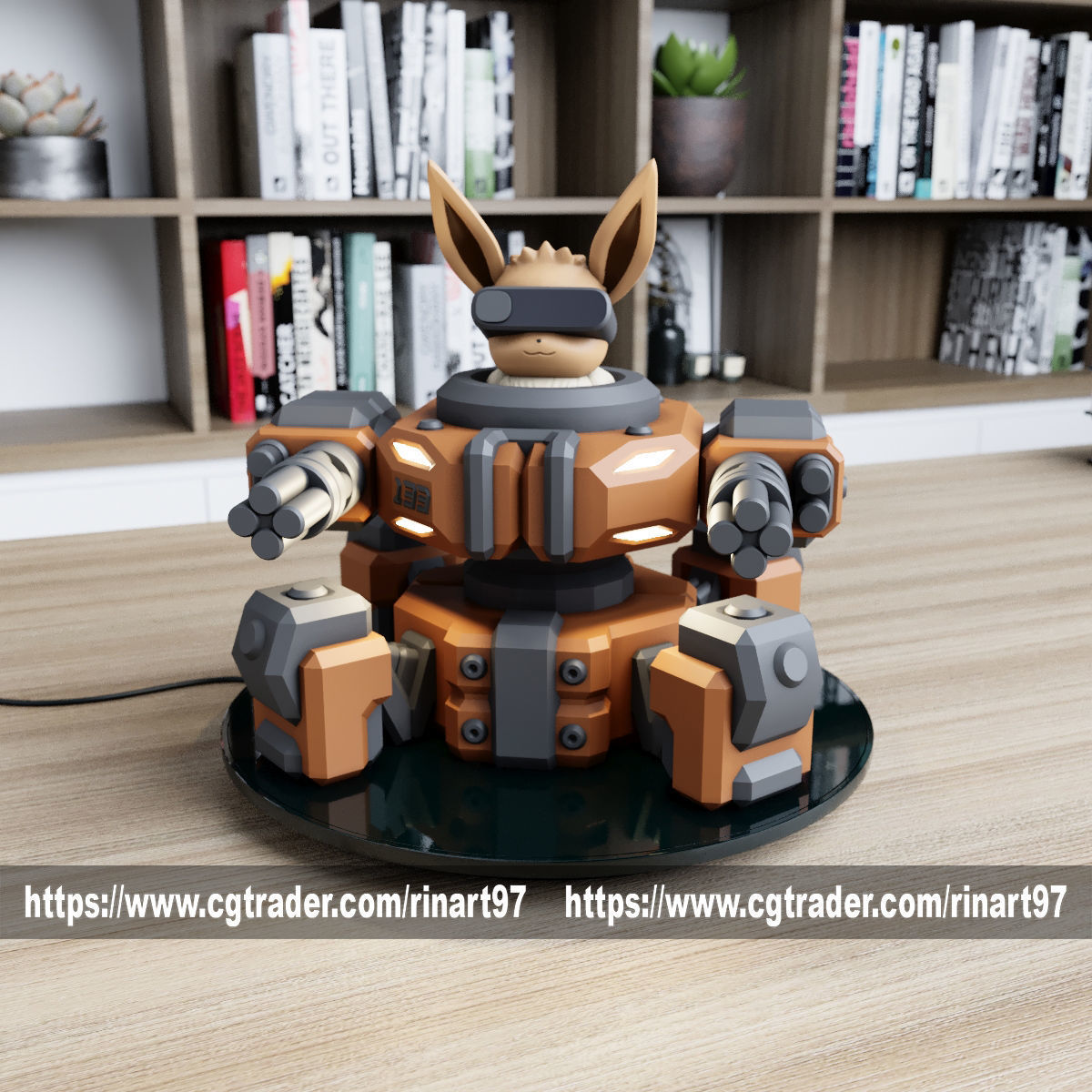 POKEMON - eevee mecha tank EASY PRINT NO SUPPORT 3D model 3D printable ...