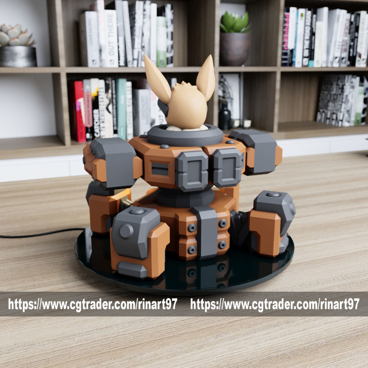 POKEMON - eevee mecha tank EASY PRINT NO SUPPORT 3D model 3D printable ...