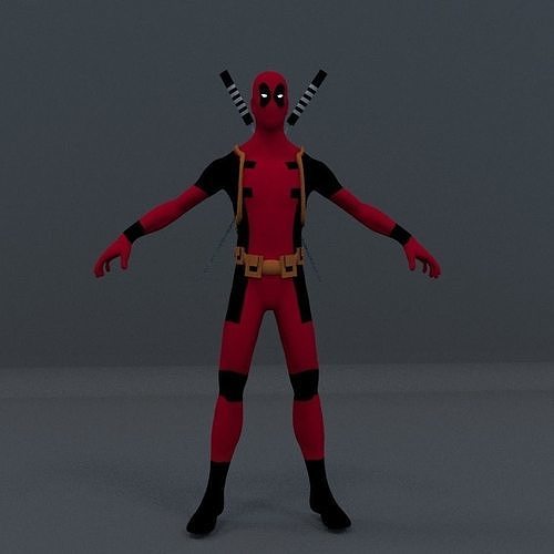 Low poly Deapool free VR / AR / low-poly 3D model | CGTrader
