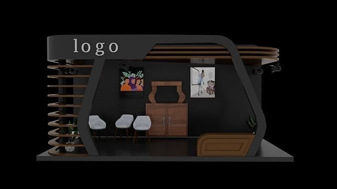 3D booth free 3D model | CGTrader