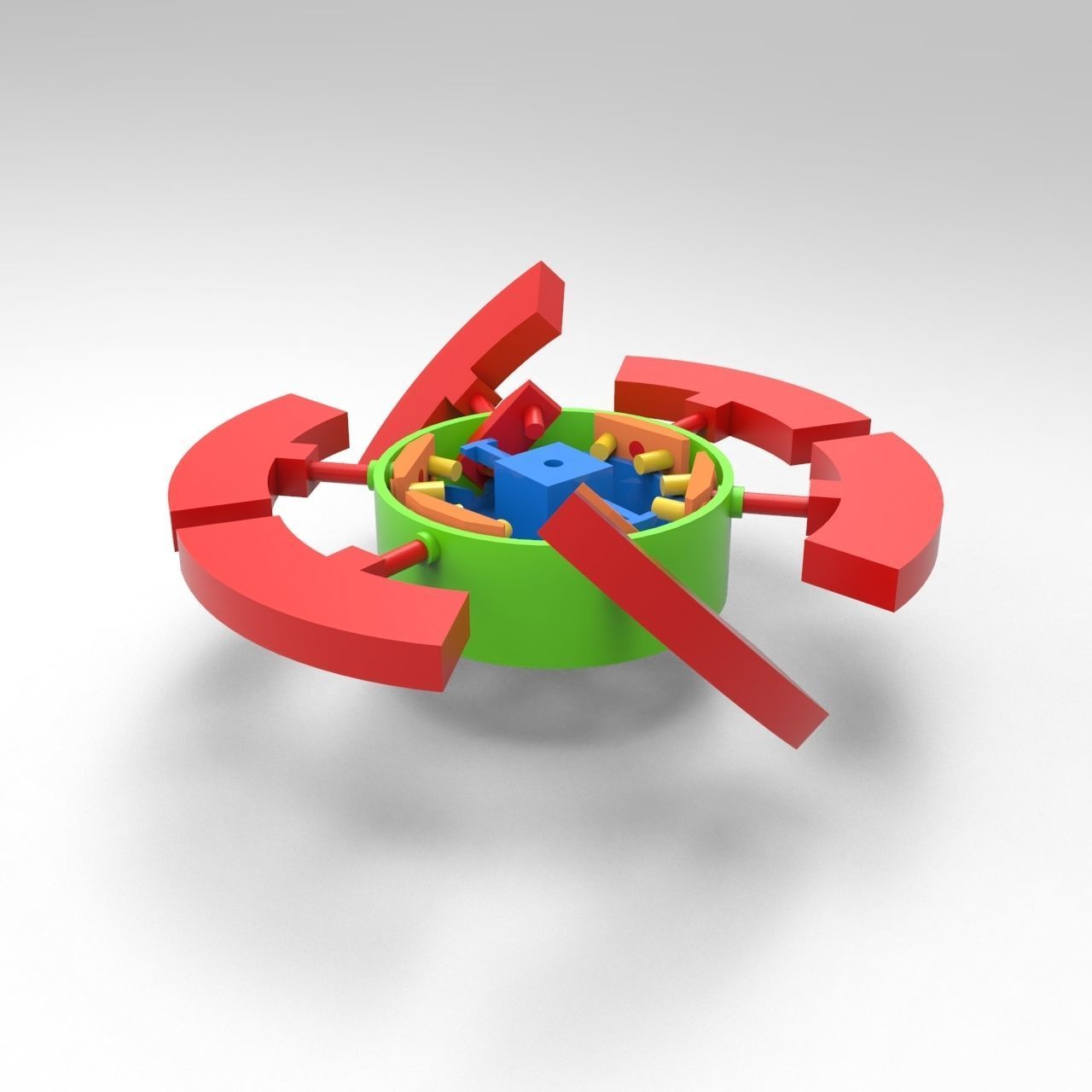 Motion Simulation of Rotating Flipping Mechanism 3D model | CGTrader