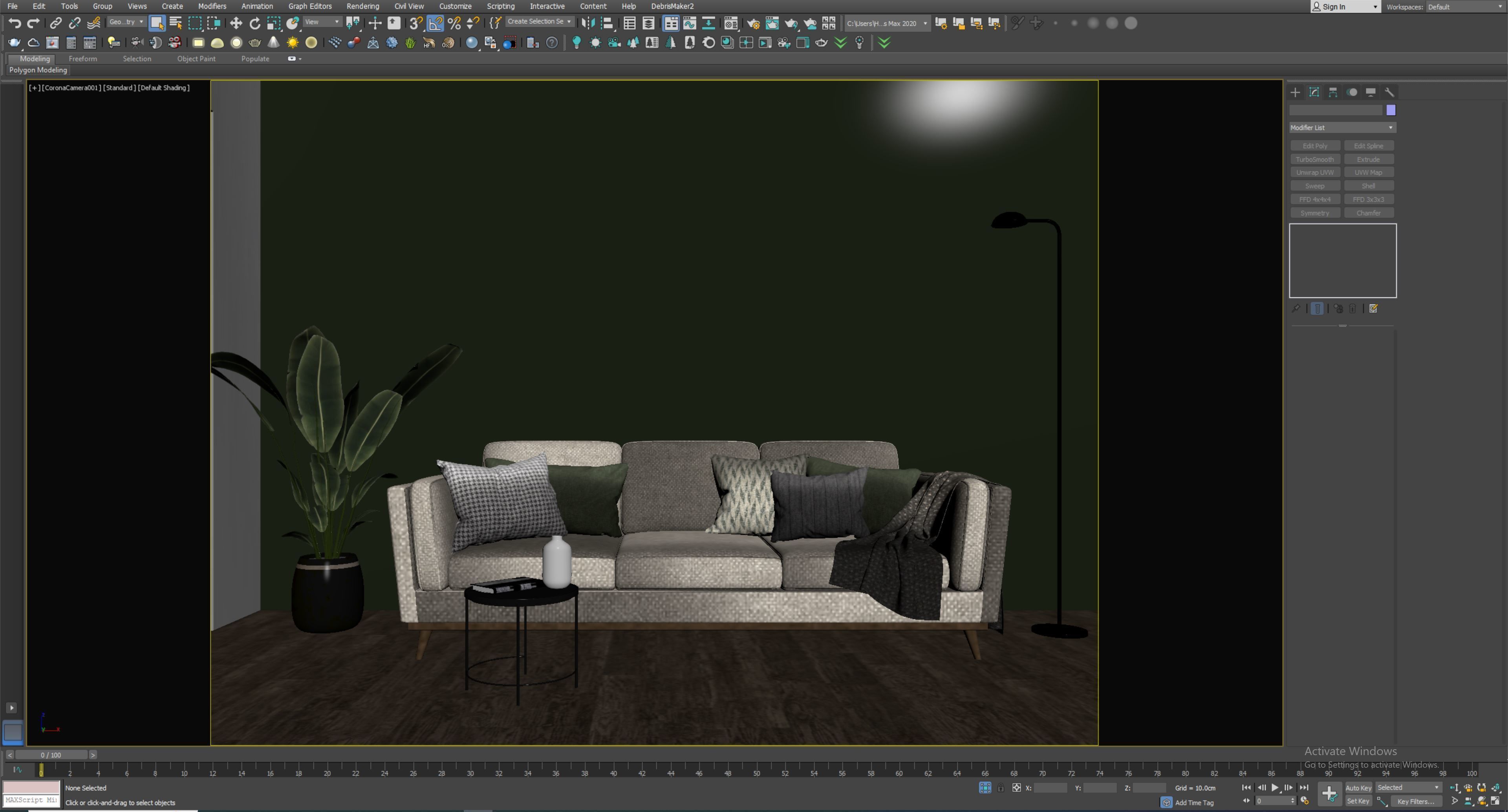 interior simple scene 24 3D model | CGTrader