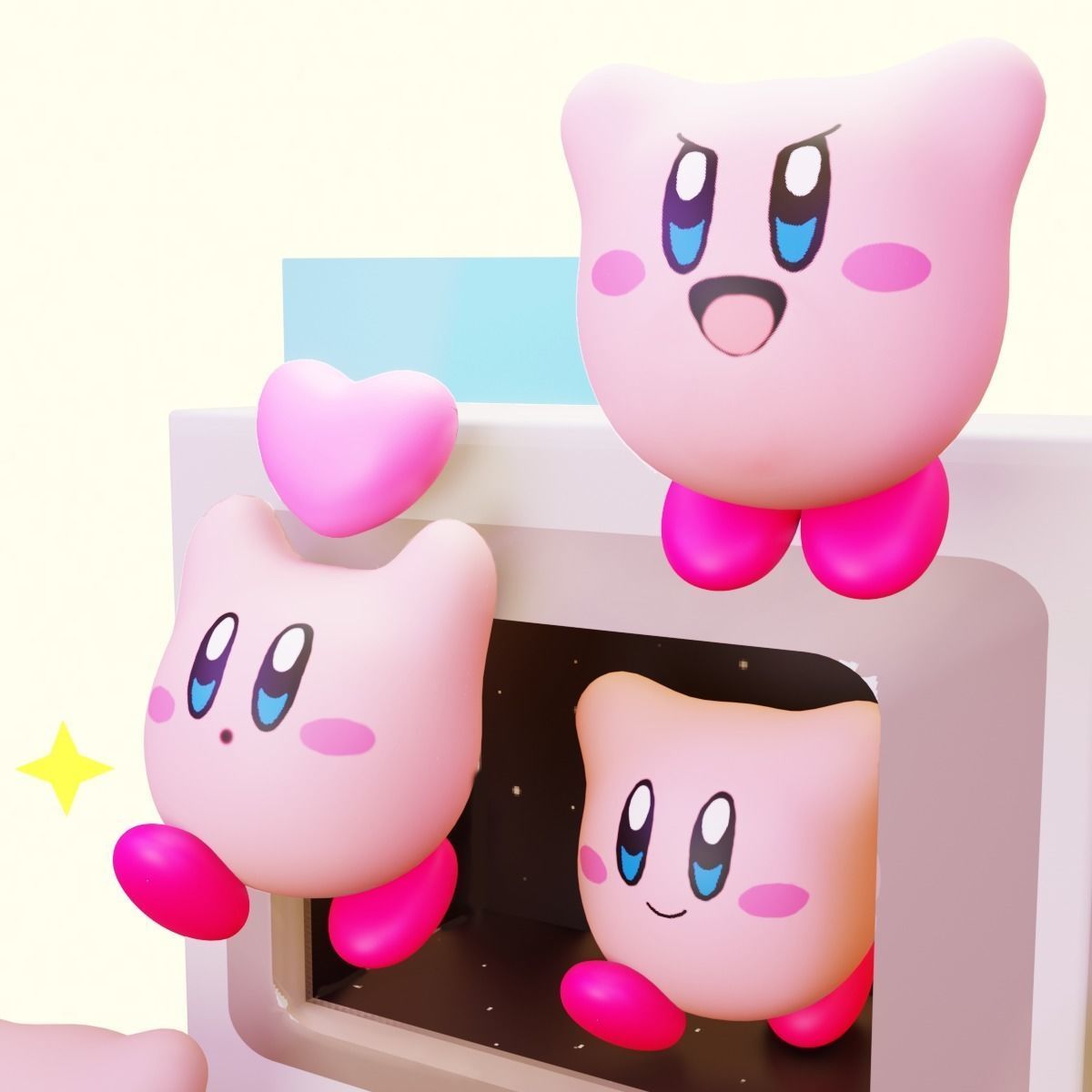 Kirby Arcade 3D model | CGTrader