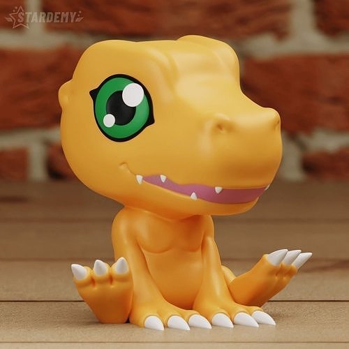 Agumon Chibi Cute 2 models Digimon Adventure 3D model 3D printable ...