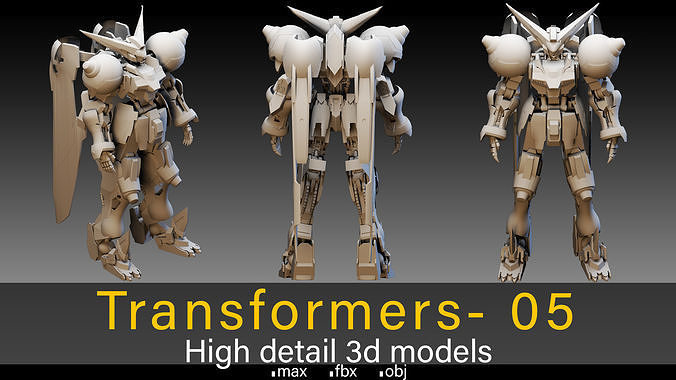 3D model Transformers- 05- High detail 3d models VR / AR / low-poly ...