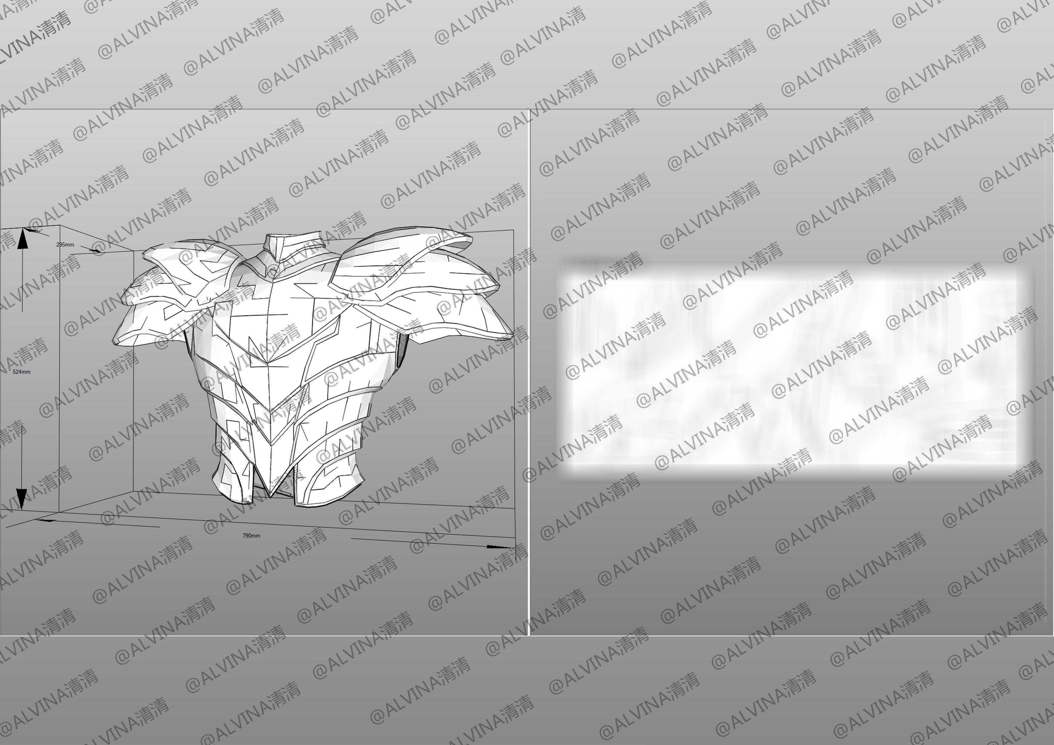 3D model Saint Seiya Oneiros Armor - DIY Cosplay Pepakura Foam Template ...