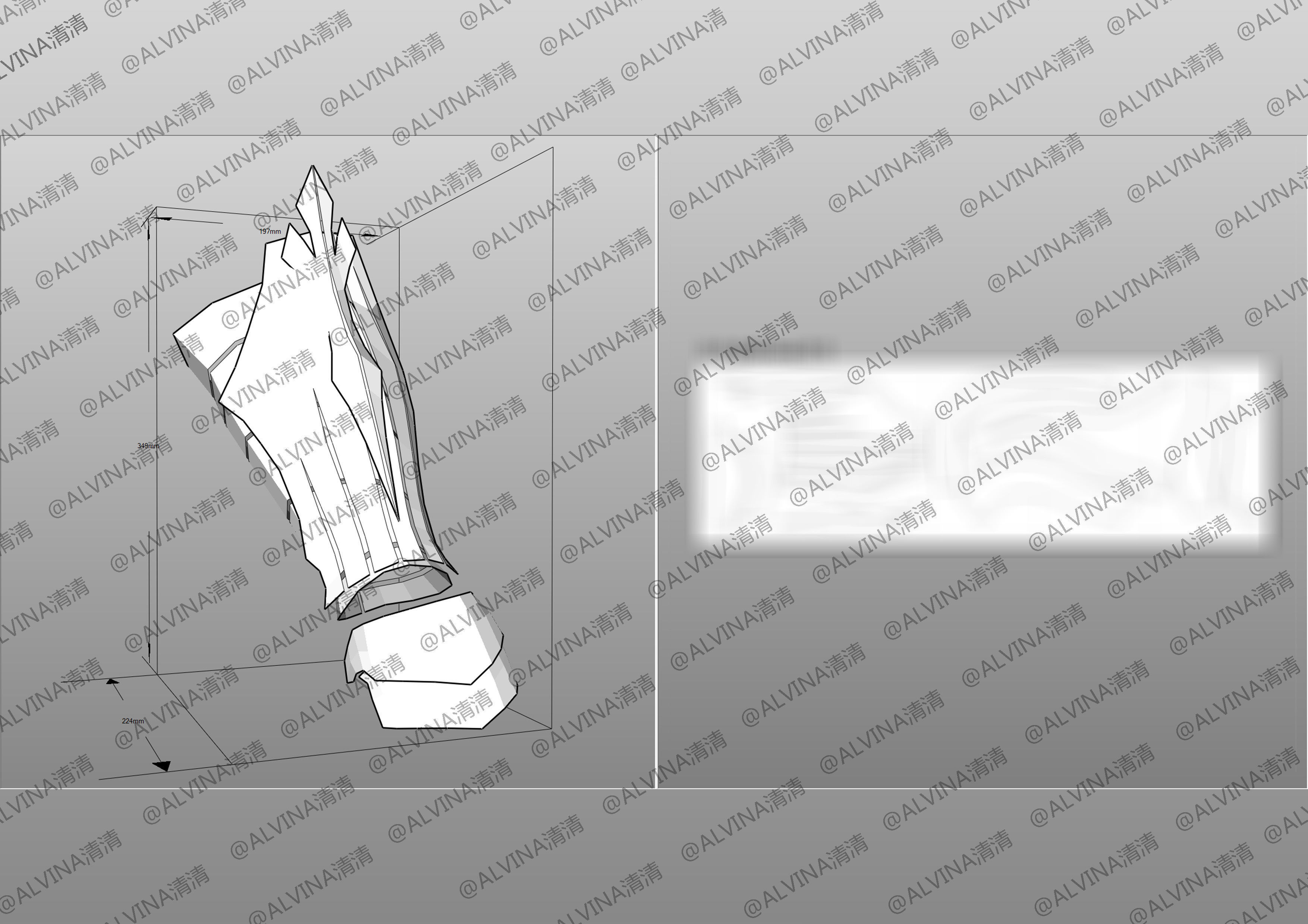 3D model Tales of Arise Alphen Armor - DIY Cosplay Pepakura Foam ...