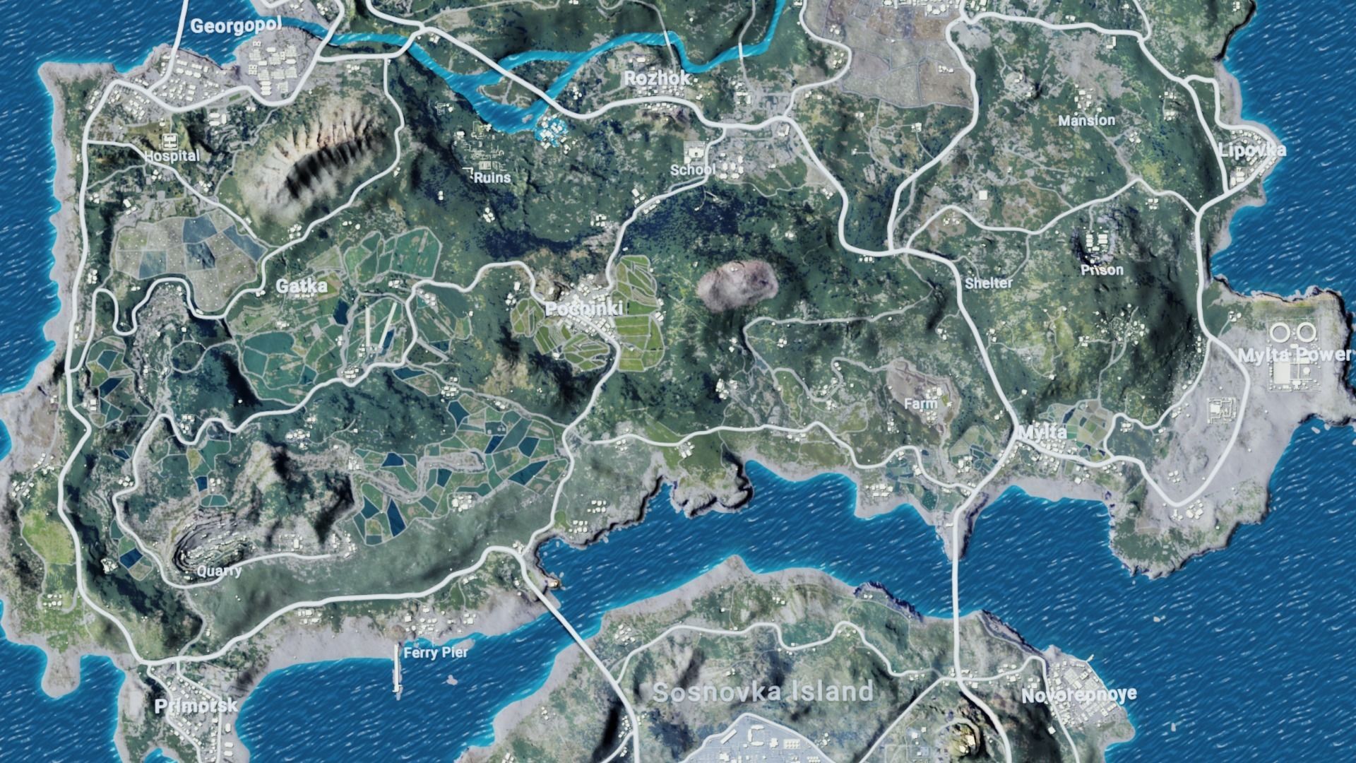 Pubg mobile Erangel map 3d model 3D model | CGTrader