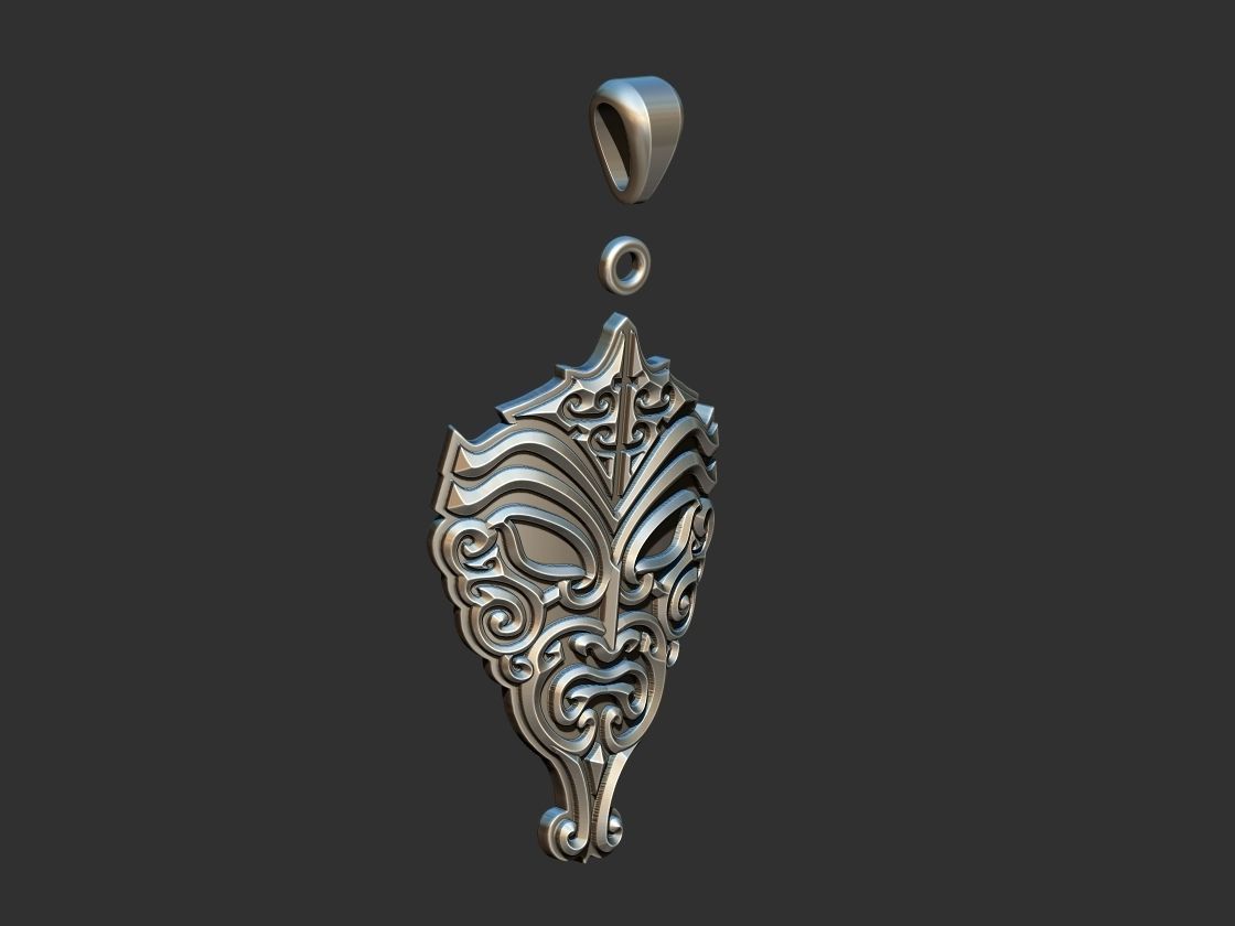 Frown Carranca Maori 3D model 3D printable | CGTrader