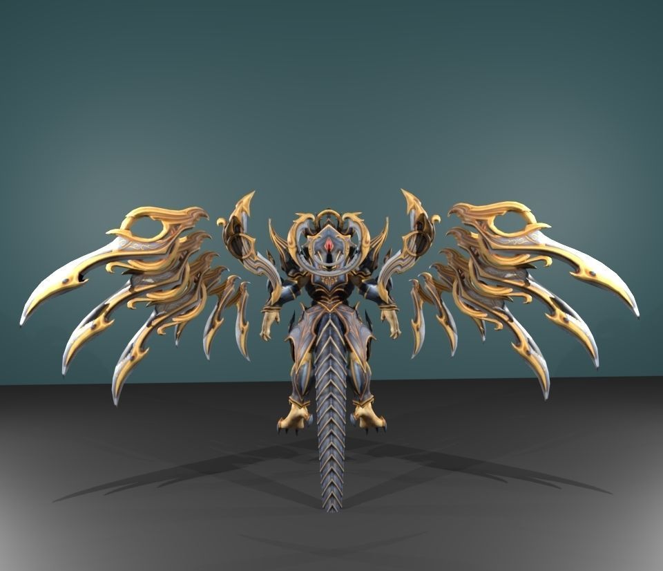 Bahamut 3D model animated rigged | CGTrader
