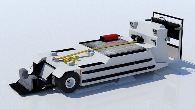 3D model Pushback Lektro 8750 tractor Low Poly VR / AR / low-poly ...