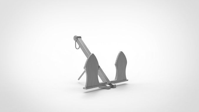Anchor Type B 3D model 3D printable | CGTrader