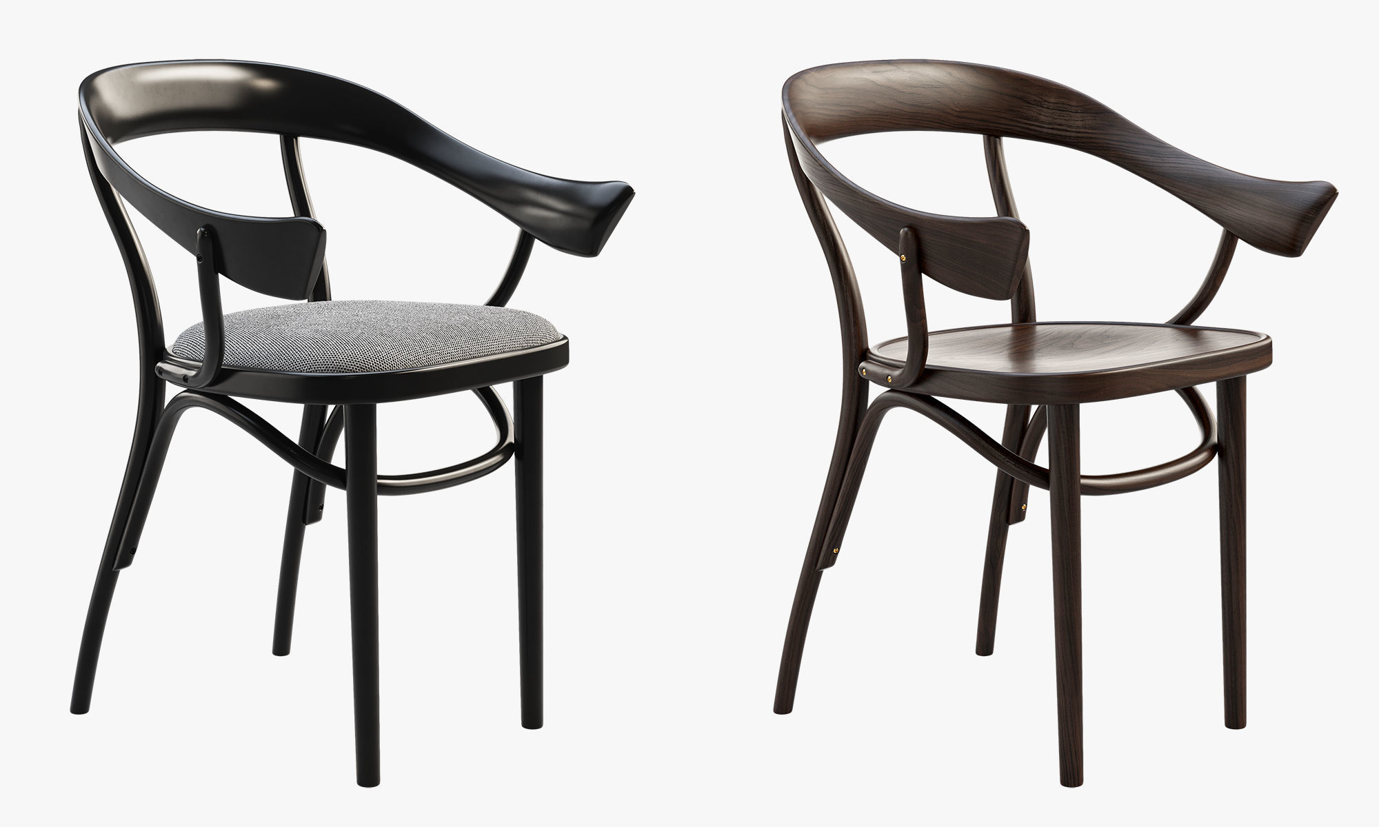 Bistrotstuhl by Nigel Coates 2 options 3D model | CGTrader