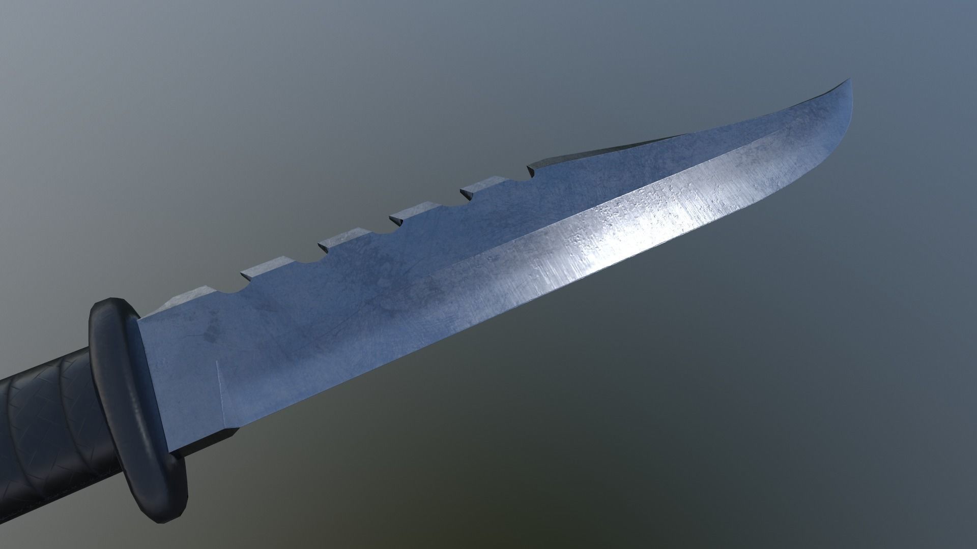 3D model Realistic Combat Knife - Low Poly VR / AR / low-poly | CGTrader