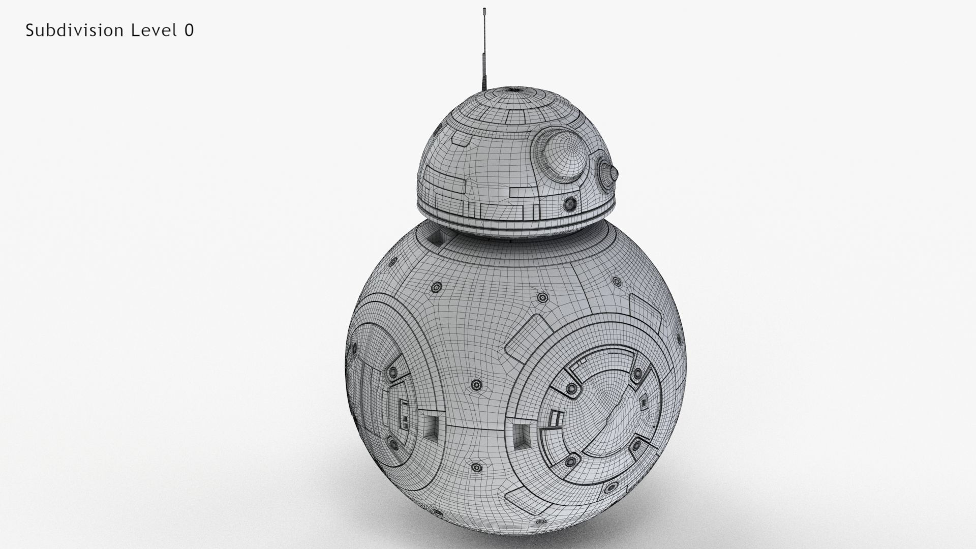 Dirty and New Star Wars BB-8 Droid 3D model | CGTrader