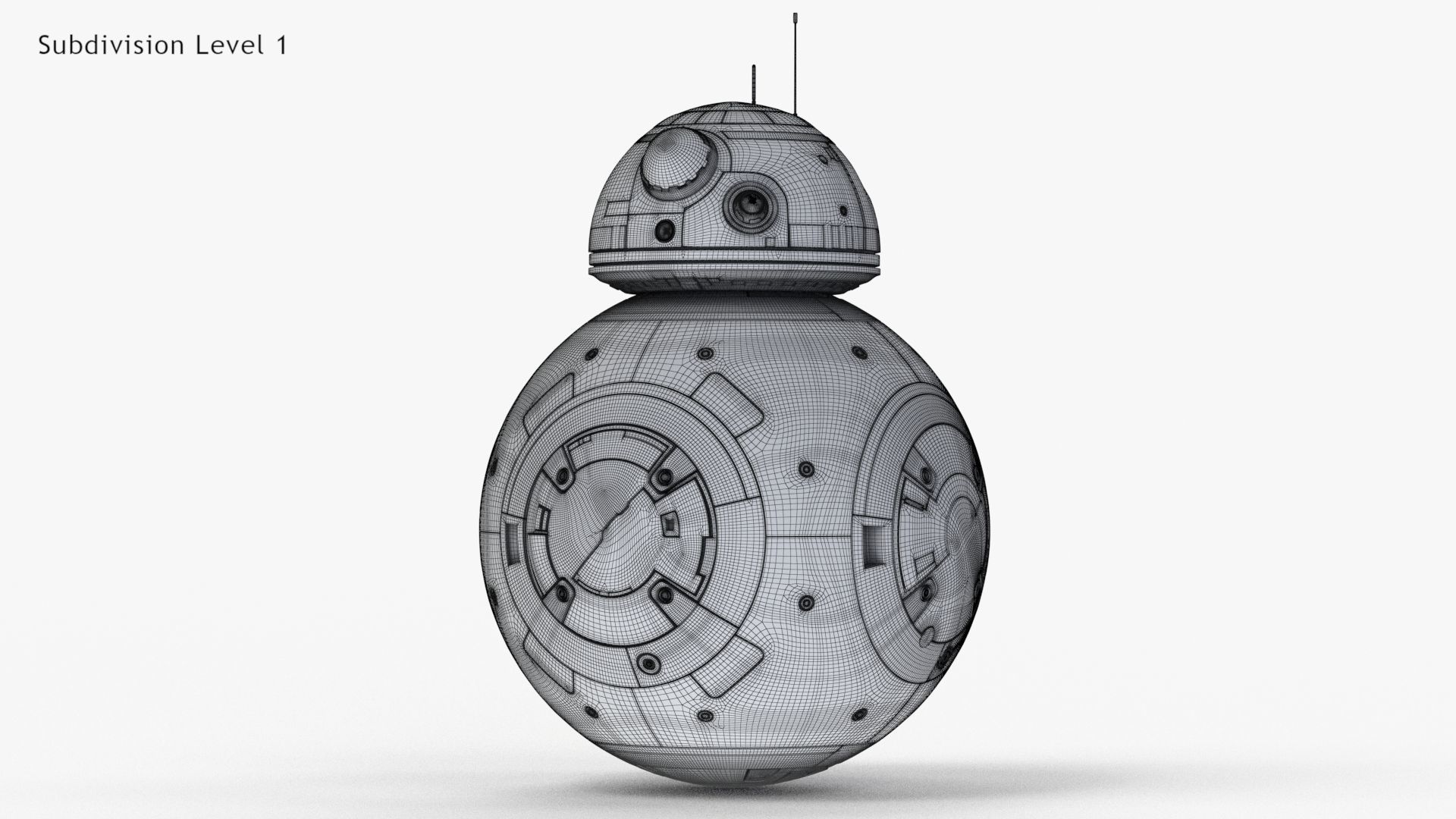 Dirty and New Star Wars BB-8 Droid 3D model | CGTrader