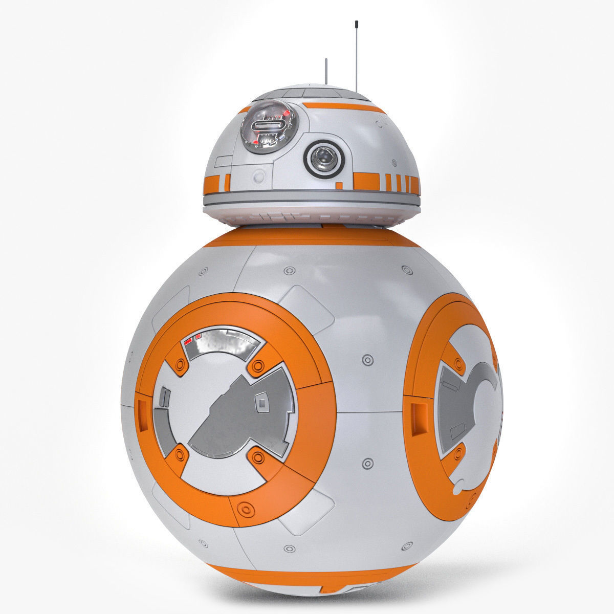 Dirty and New Star Wars BB-8 Droid 3D model | CGTrader