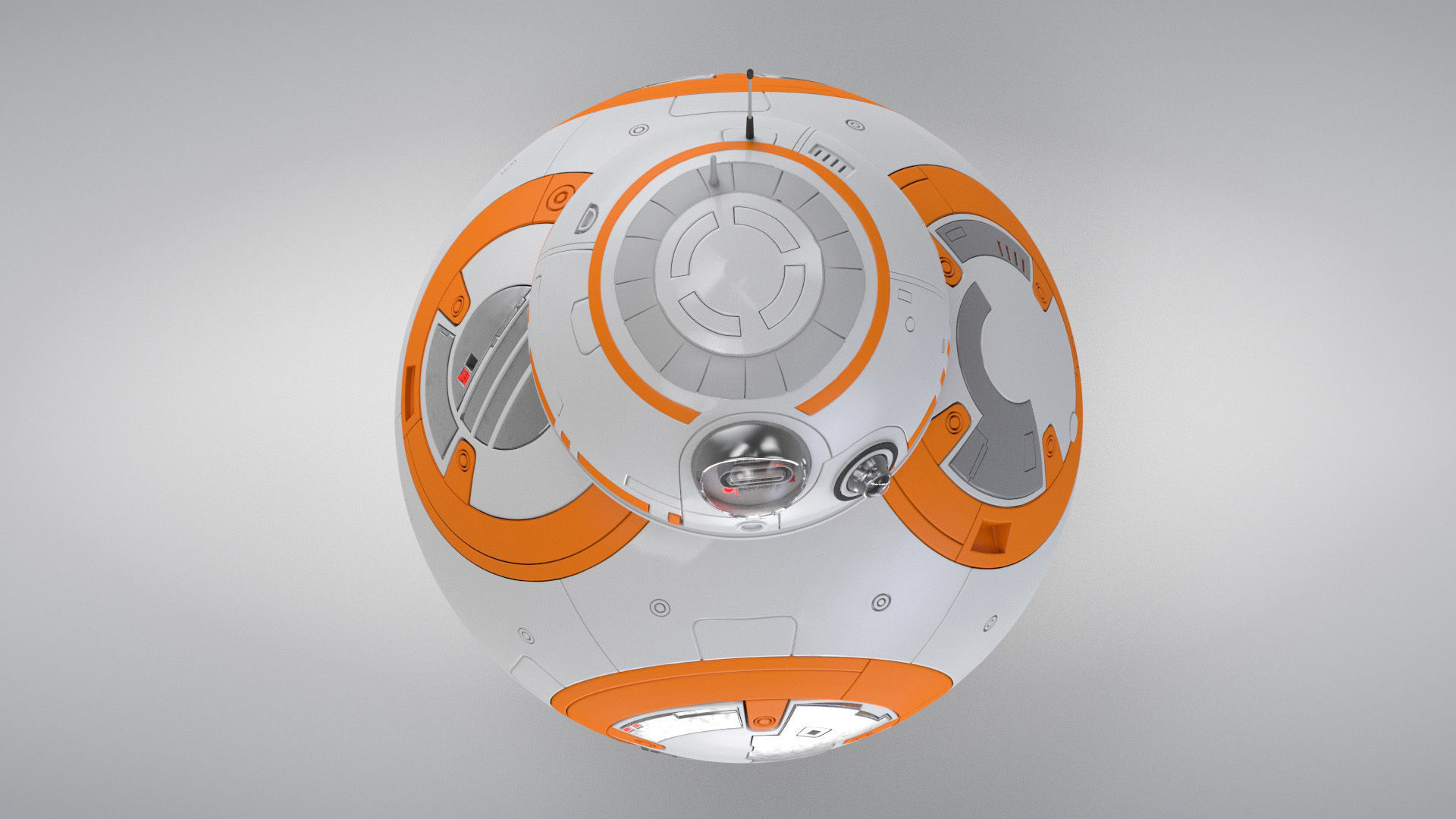 Dirty and New Star Wars BB-8 Droid 3D model | CGTrader