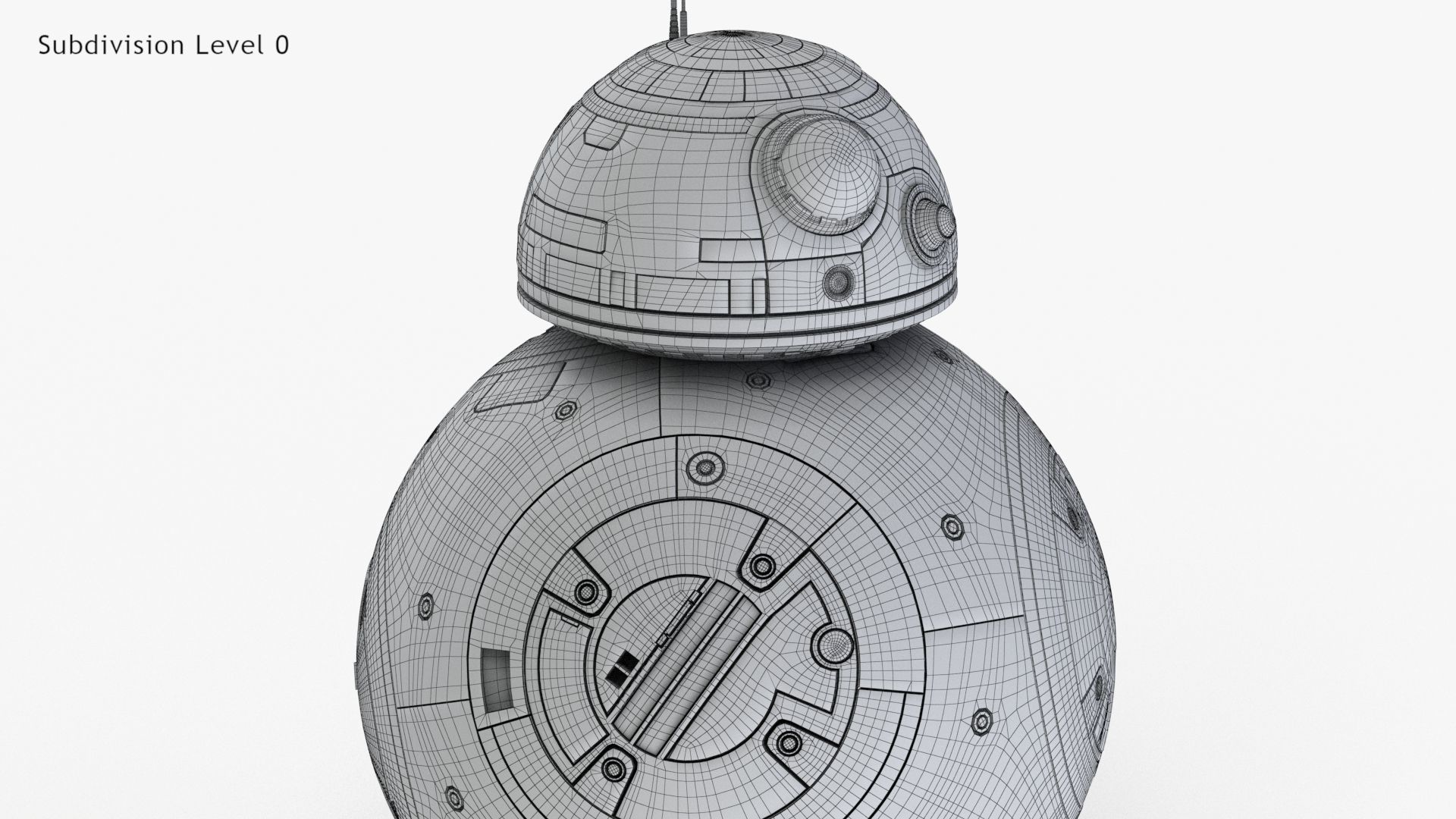 Dirty and New Star Wars BB-8 Droid 3D model | CGTrader