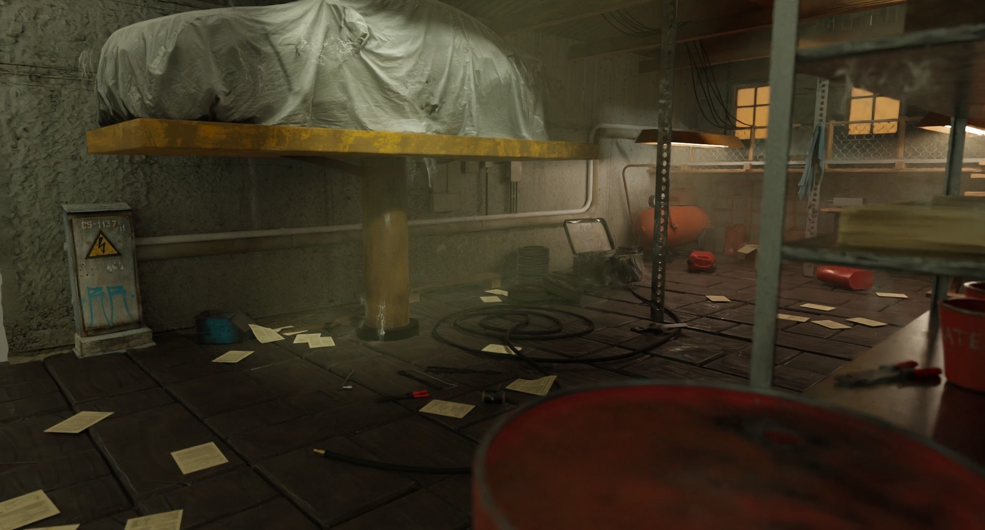Abandoned Garage Scene 3D model | CGTrader